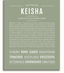 Keisha | Name Art Print – Name Stories