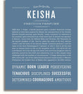 Keisha | Name Art Print – Name Stories