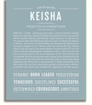 Keisha | Name Art Print – Name Stories