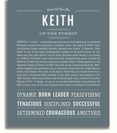 Keith | Name Art Print – Name Stories