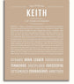 Keith | Name Art Print – Name Stories