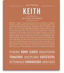 Keith | Name Art Print – Name Stories