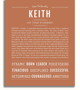 Keith | Name Art Print – Name Stories