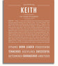 Keith | Name Art Print – Name Stories