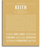 Keith Personalized Name Meaning Art Prints – Name Stories