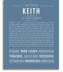 Keith | Name Art Print – Name Stories