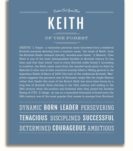 Keith | Name Art Print – Name Stories