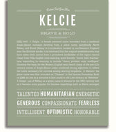 Kelcie | Name Art Print – Name Stories