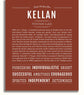 Kellan Personalized Name Meaning Art Prints – Name Stories