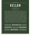 Kellan | Name Art Print – Name Stories