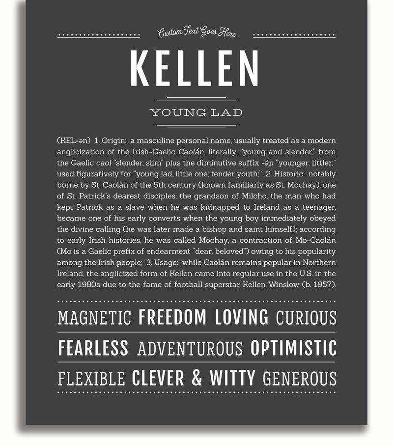 Kellen | Name Art Print – Name Stories