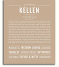 Kellen | Name Art Print – Name Stories