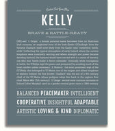 Kelly (female) | Name Art Print – Name Stories