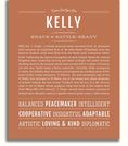 Kelly Personalized Name Meaning Art Prints – Name Stories
