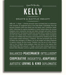 Kelly (female) | Name Art Print – Name Stories