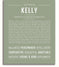 Kelly Personalized Name Meaning Art Prints – Name Stories
