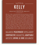 Kelly (male) | Name Art Print – Name Stories