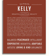 Kelly (male) | Name Art Print – Name Stories