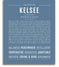 Kelsee Personalized Name Meaning Art Prints – Name Stories