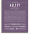Kelsey Personalized Name Meaning Art Prints – Name Stories