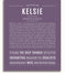 Kelsie Personalized Name Meaning Art Prints – Name Stories