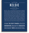Kelsie Personalized Name Meaning Art Prints – Name Stories