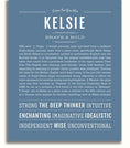 Kelsie | Name Art Print – Name Stories