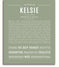 Kelsie Personalized Name Meaning Art Prints – Name Stories