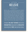 Kelsie Personalized Name Meaning Art Prints – Name Stories