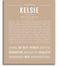 Kelsie Personalized Name Meaning Art Prints – Name Stories