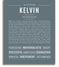Kelvin | Name Art Print – Name Stories