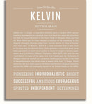 Kelvin | Name Art Print – Name Stories