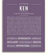 Ken | Name Art Print – Name Stories