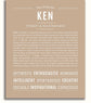 Ken | Name Art Print – Name Stories