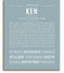 Ken | Name Art Print – Name Stories