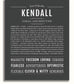 Kendall | Name Art Print – Name Stories