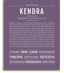 Kendra | Name Art Print – Name Stories
