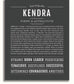 Kendra | Name Art Print – Name Stories