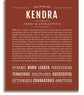 Kendra | Name Art Print – Name Stories