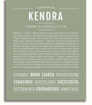 Kendra | Name Art Print – Name Stories