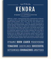 Kendra | Name Art Print – Name Stories