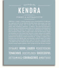 Kendra | Name Art Print – Name Stories
