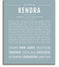 Kendra | Name Art Print – Name Stories