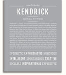 Kendrick | Name Art Print – Name Stories