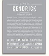 Kendrick | Name Art Print – Name Stories
