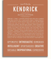 Kendrick | Name Art Print – Name Stories