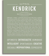 Kendrick | Name Art Print – Name Stories