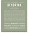 Kendrick | Name Art Print – Name Stories