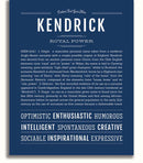 Kendrick | Name Art Print – Name Stories