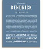 Kendrick | Name Art Print – Name Stories
